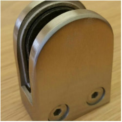 Stainless steel glass clamps - Rounded